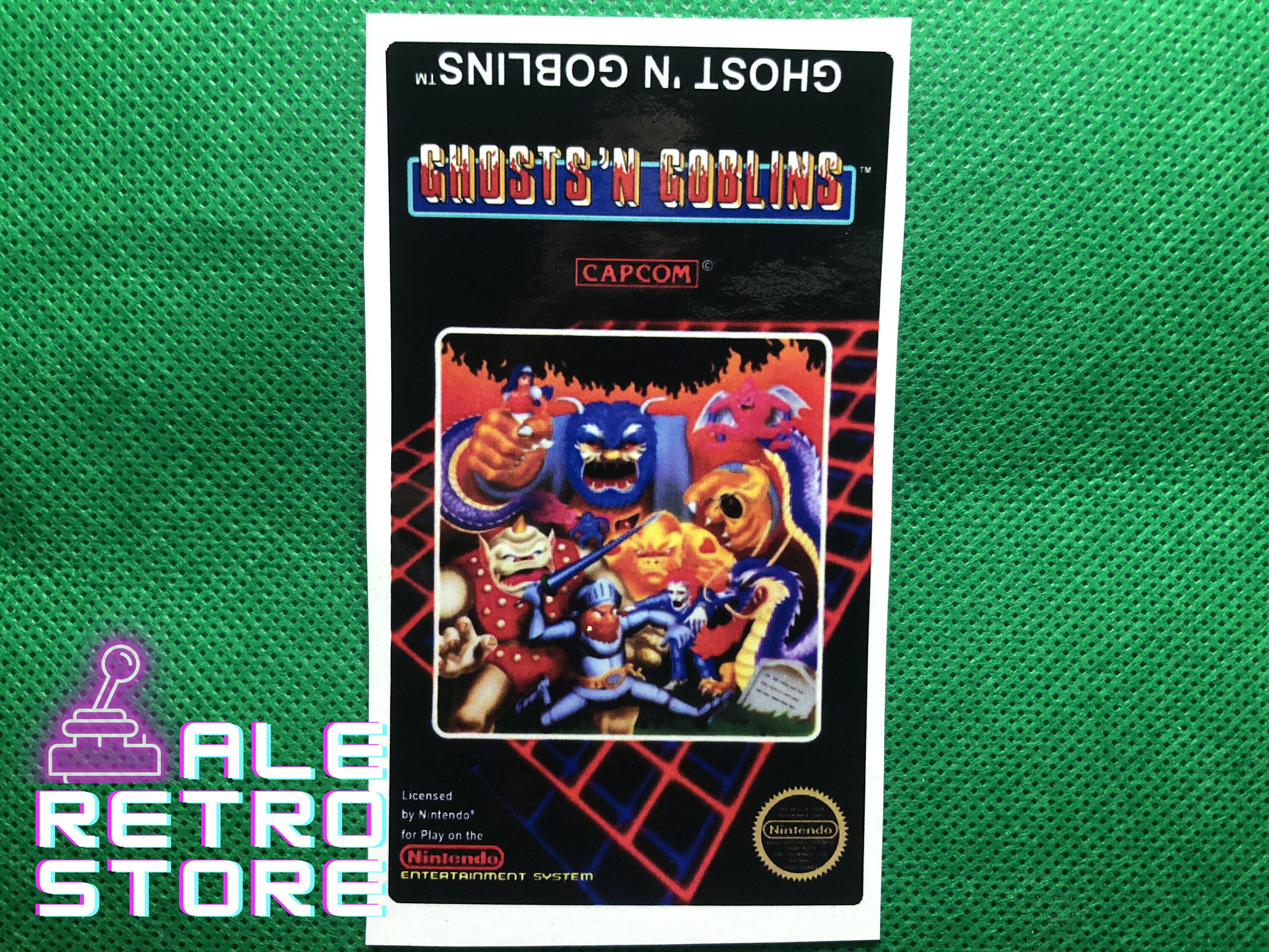 Ghosts 'n Goblins Nintendo NES Replacement Label Sticker Glossy Finish ...