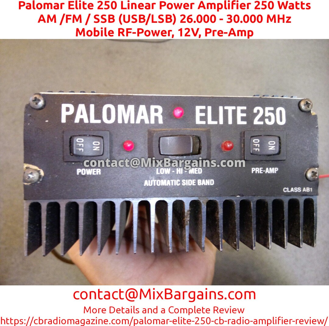 Palomar Elite 250 Mobile Linear Power Amplifier Preamp 250 - Etsy