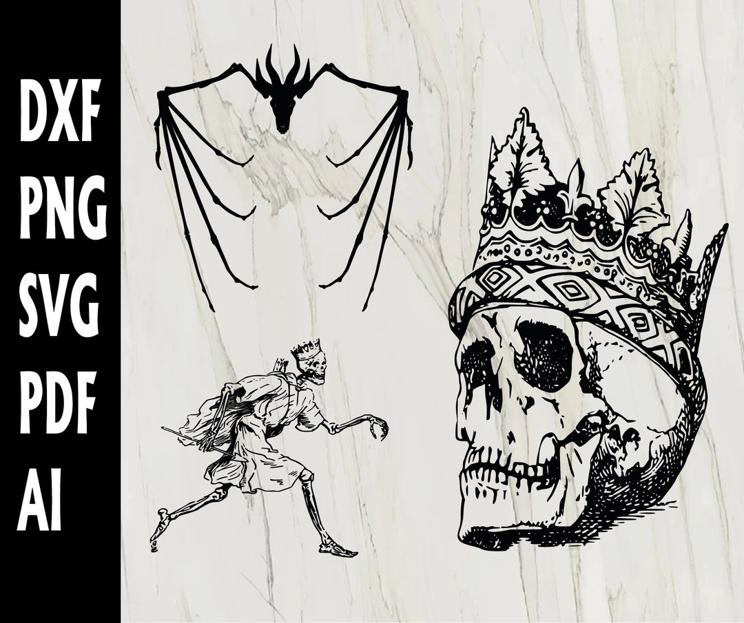 King Skull Svg Skull Svg Skull King Svg King Skull - Etsy
