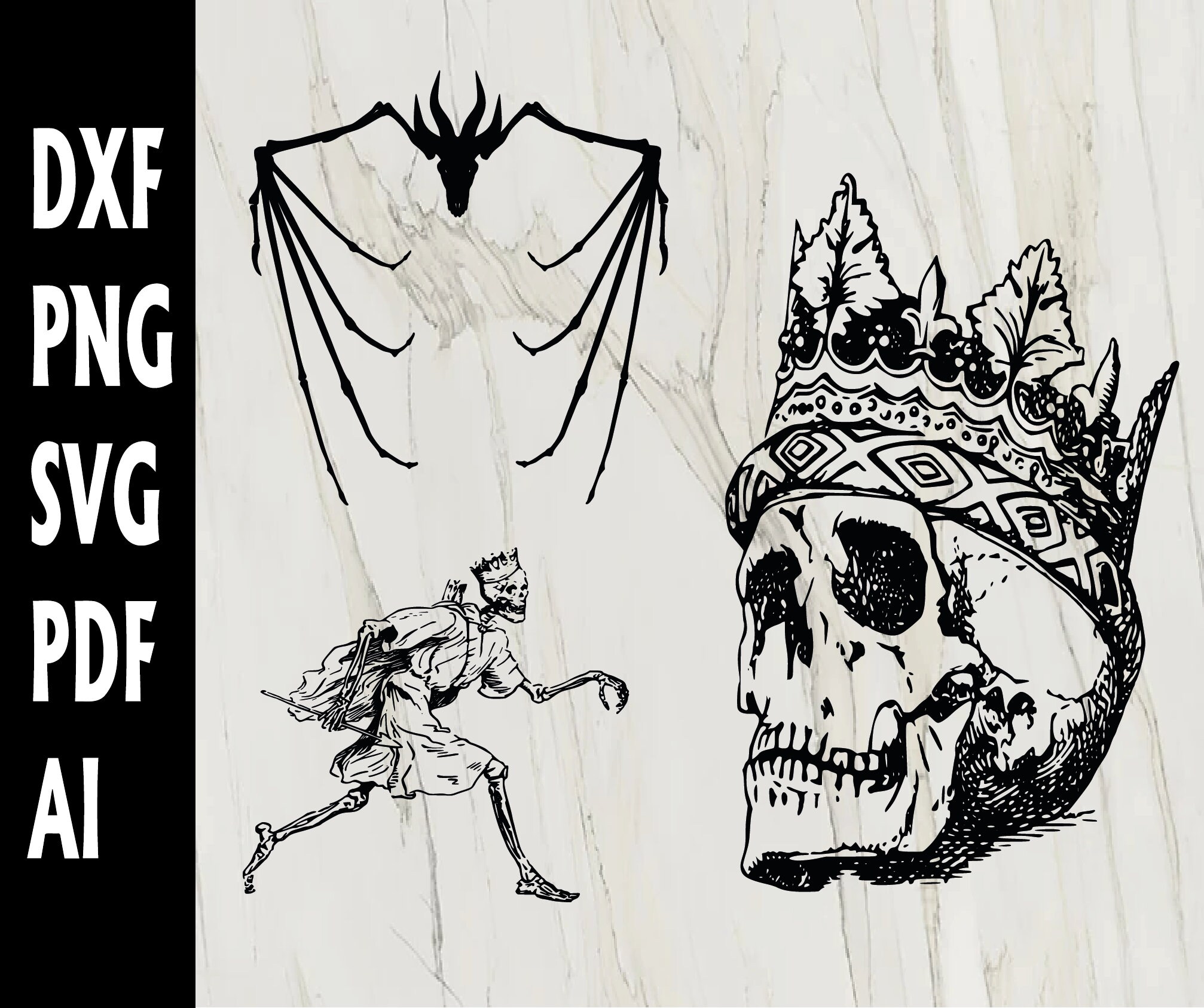 King Skull Svg Skull Svg Skull King Svg King Skull - Etsy