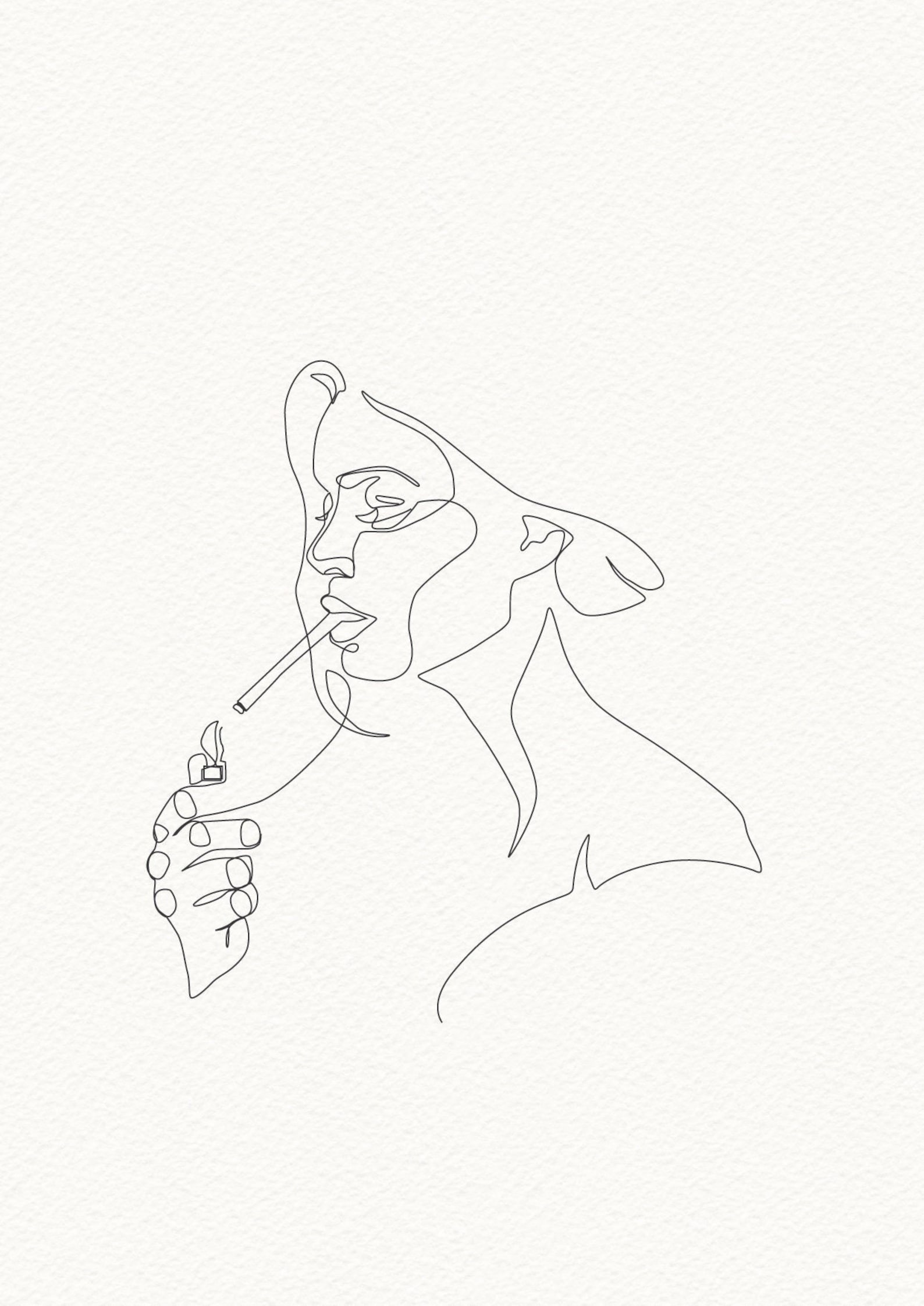 Women Line Drawings - Etsy