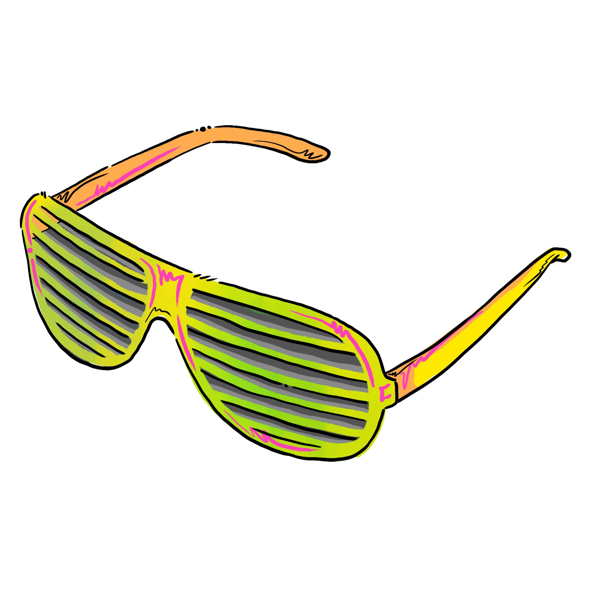 Shutter Shades 80s Clip Art - Etsy