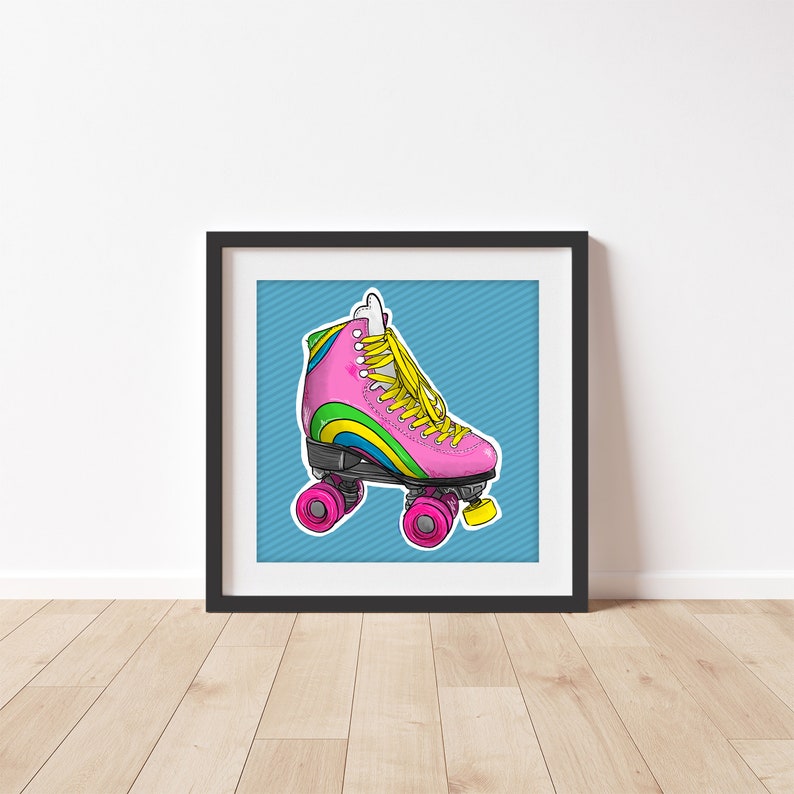 Retro 80s Roller Skate - Etsy