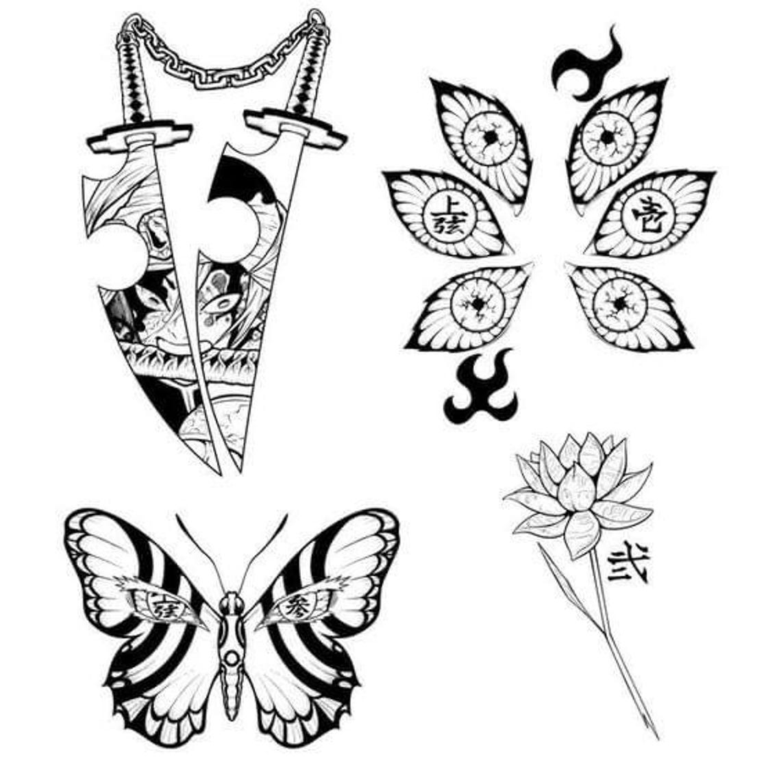 Black and White Anime Sticker - Etsy