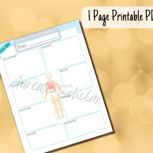 Printable Pathophysiology/disease Template - Etsy