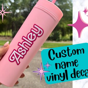 Custom Name Vinyl Decal - Etsy