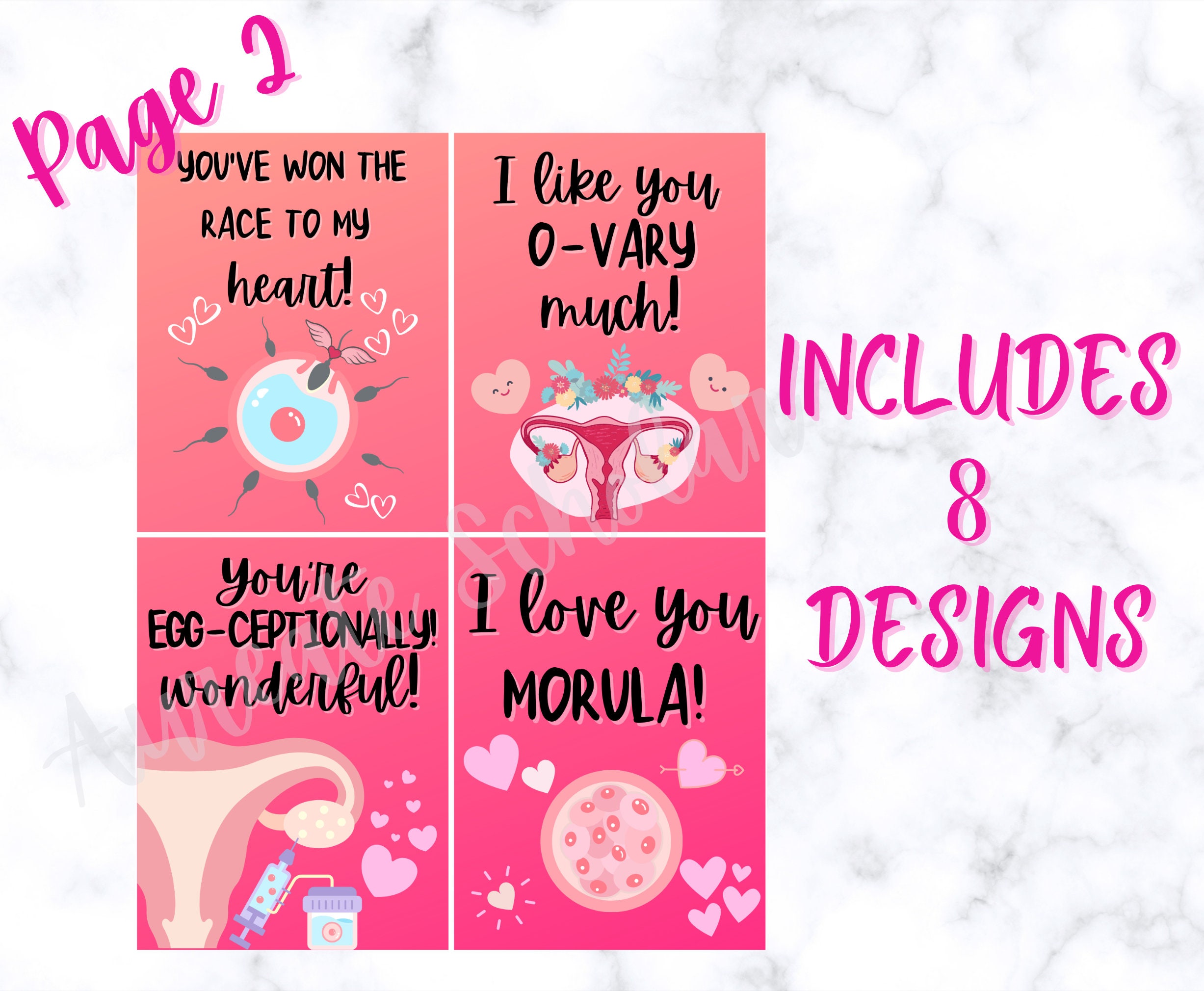 Medical IVF Themed Valenties - Etsy