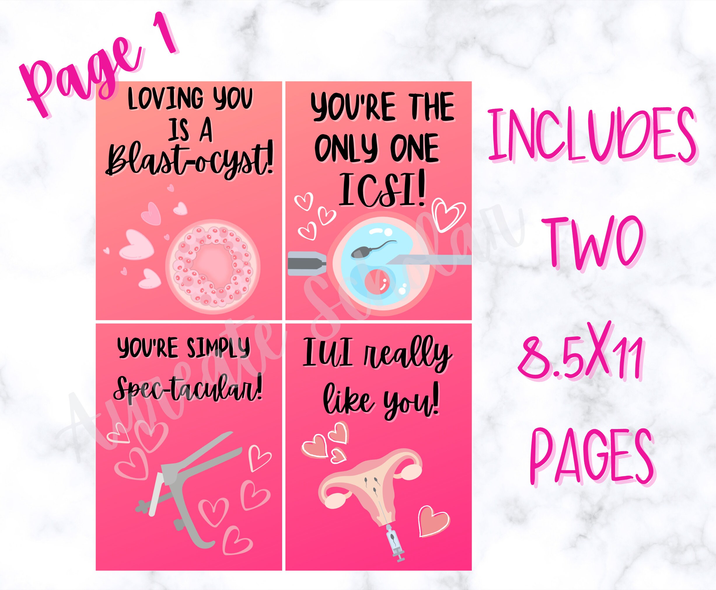 Medical IVF Themed Valenties - Etsy
