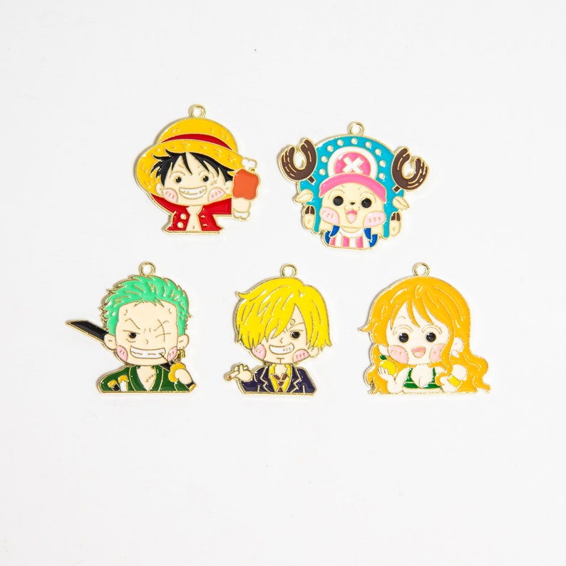 Cartoon Charms Set Assorted Style Gold Enamel Charms for DIY - Etsy
