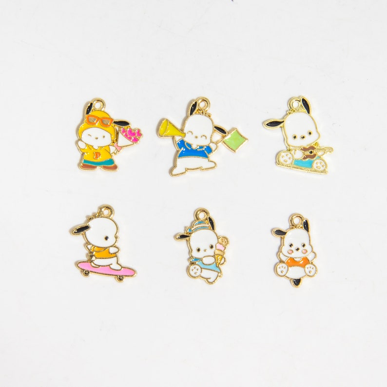 Cartoon Charms Set Assorted Style Gold Enamel Charms for DIY - Etsy