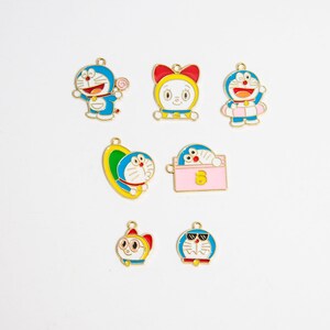 Cartoon Charms Set Assorted Style Gold Enamel Charms for DIY Jewelry ...