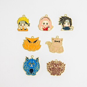 Cartoon Charms Set Assorted Style Gold Enamel Charms for DIY Jewelry ...