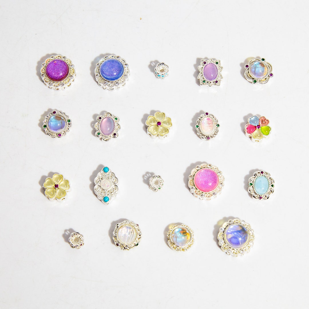 10pcs Charms Set Assorted Style Gold Enamel Charms for DIY Jewelry ...