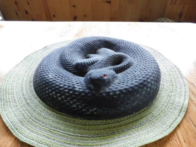 Rattlesnake Concrete Statue Coiled. Great for the Garden - Etsy