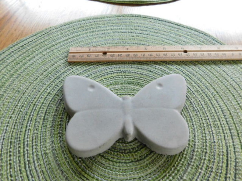 Concrete Butterfly Tile Plaque Statue - Etsy