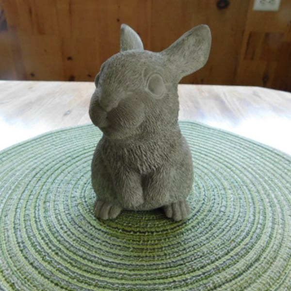 Rabbit Garden Statue - Etsy