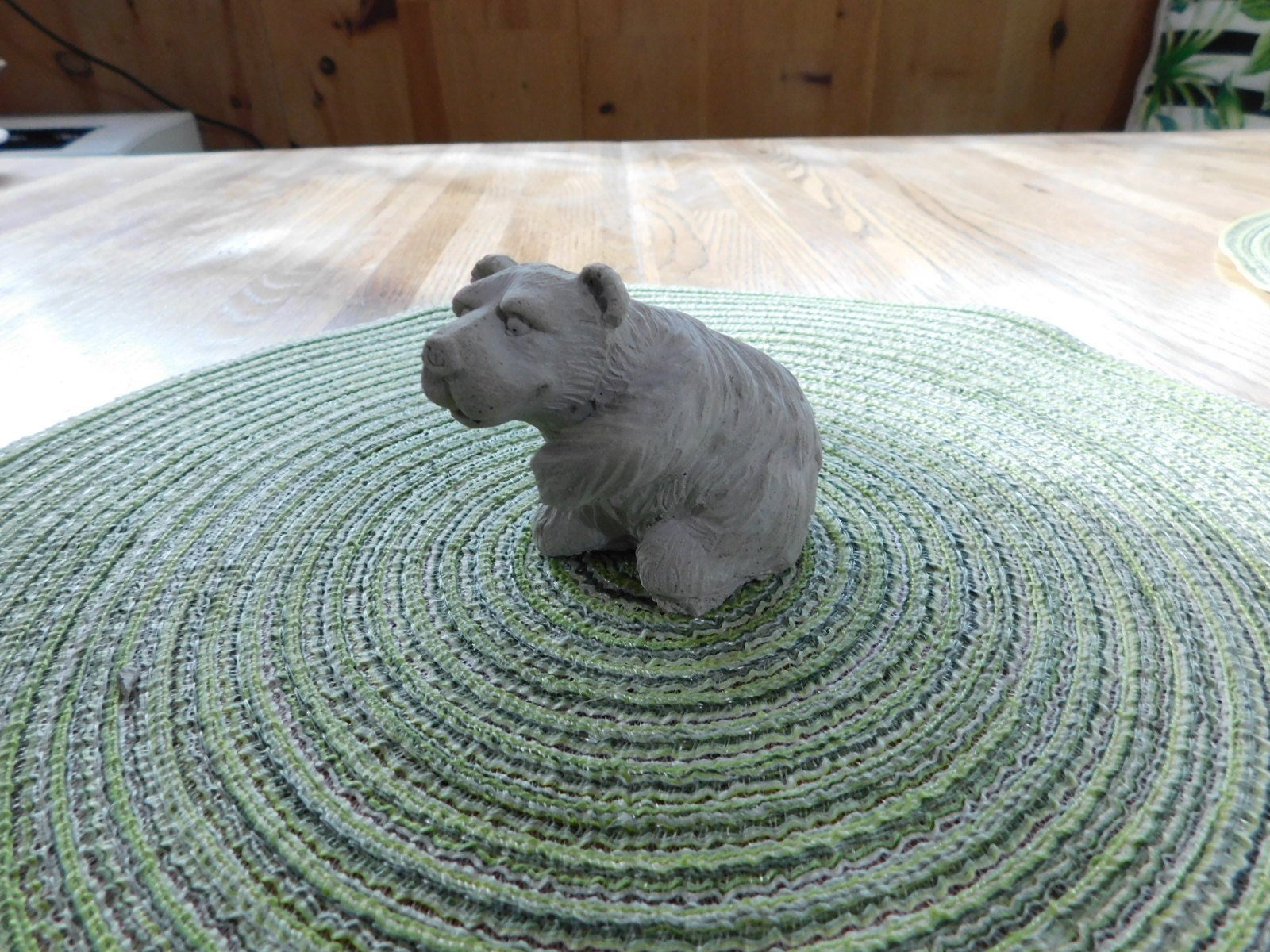 Cute Concrete Bear Statue Reaching - Etsy