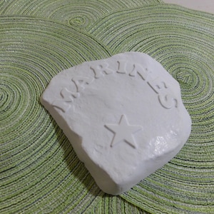 Concrete USMC Plaque Garden Stone - Etsy