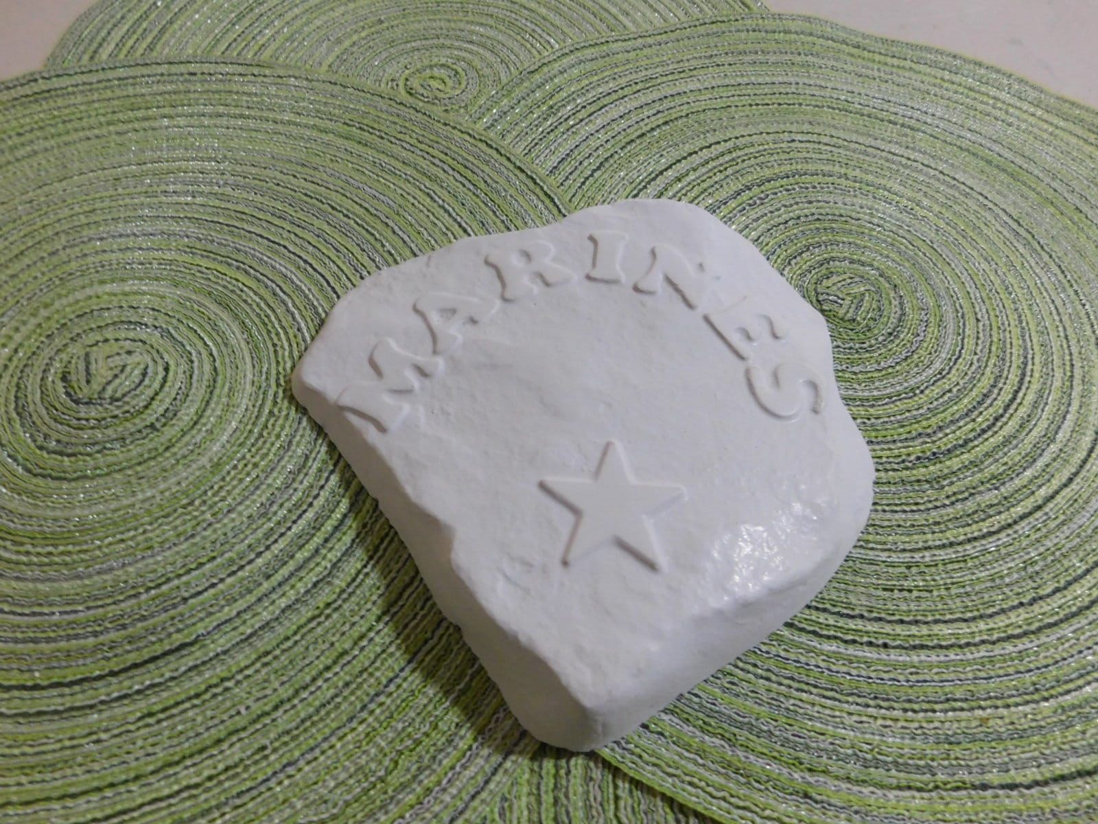 Concrete USMC Plaque Garden Stone - Etsy