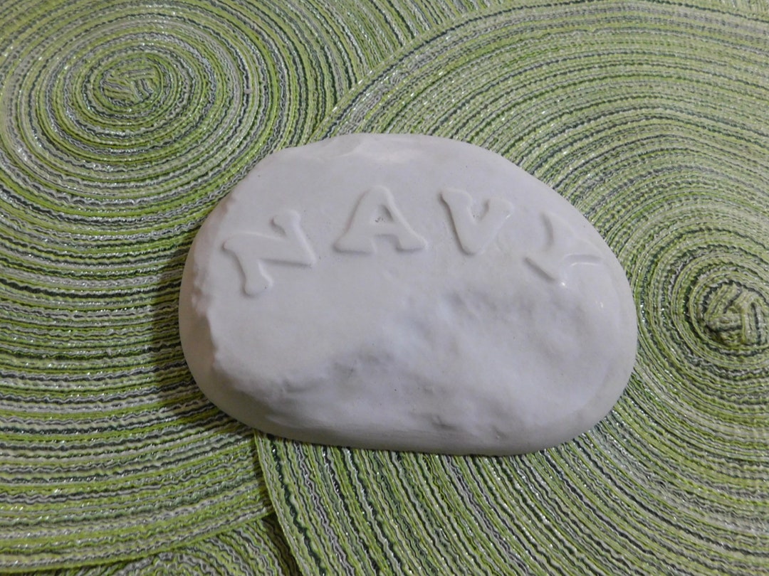 Concrete US Navy Plaque Garden Stone - Etsy