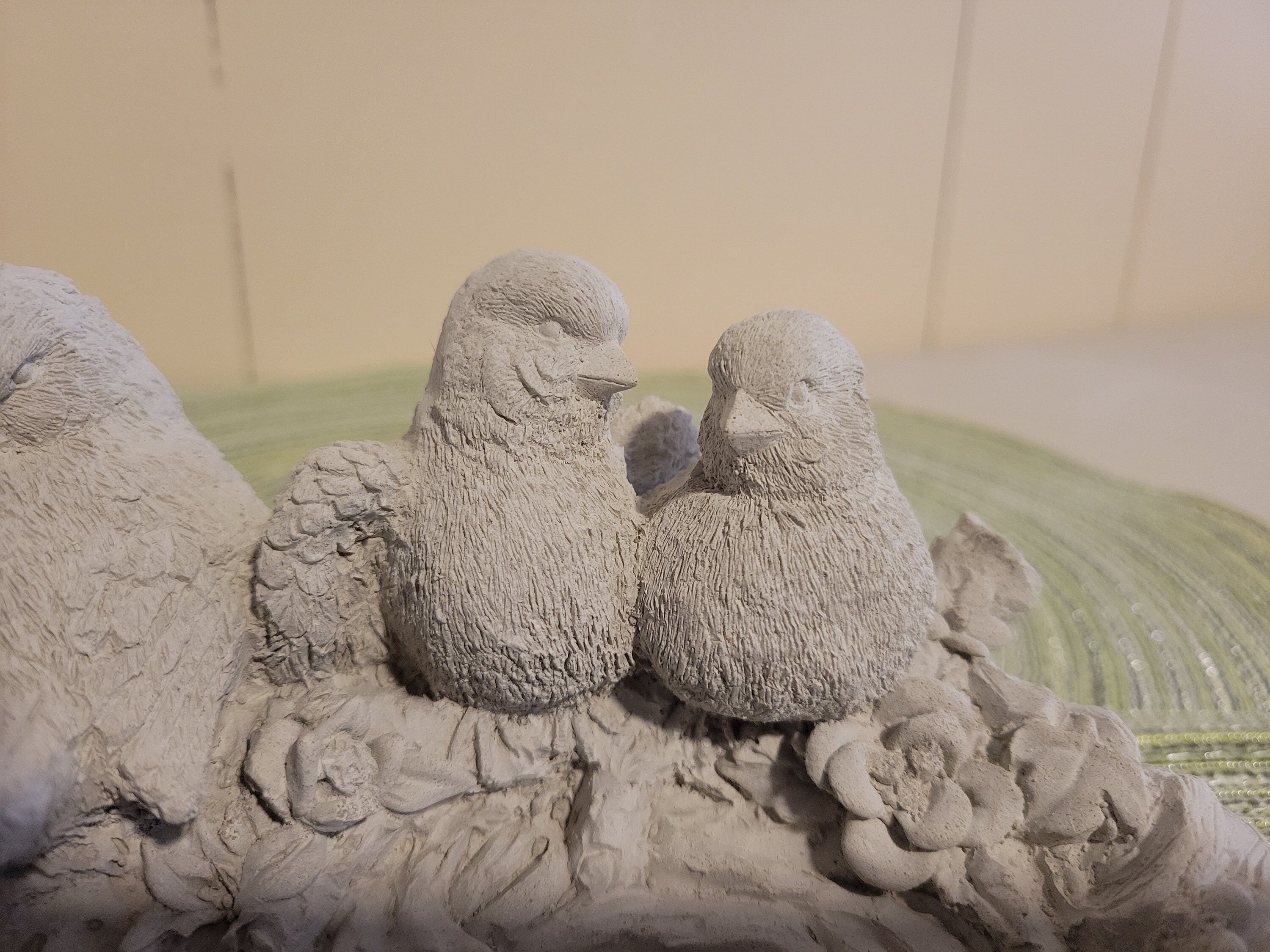 Concrete Crafted Bird Feeder Table Statue - Etsy