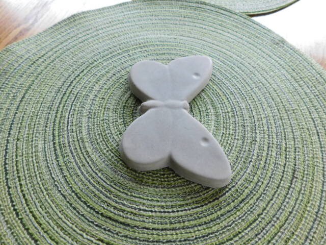 Concrete Butterfly Tile Plaque Statue - Etsy