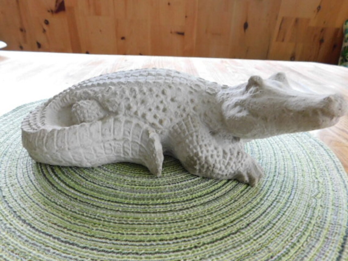 Alligator Concrete Statue Sculpture - Etsy