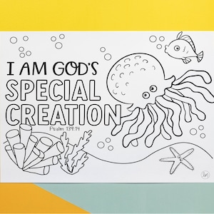 Ocean Themed Bible Based Coloring Pages - Activity for Kids - Bible ...
