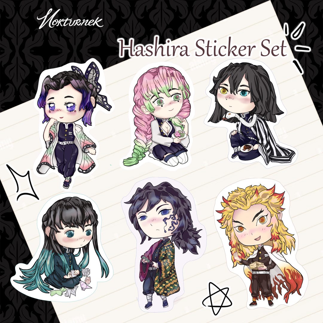 Hashira Sticker Set - Demon Slayer Chibis - Etsy