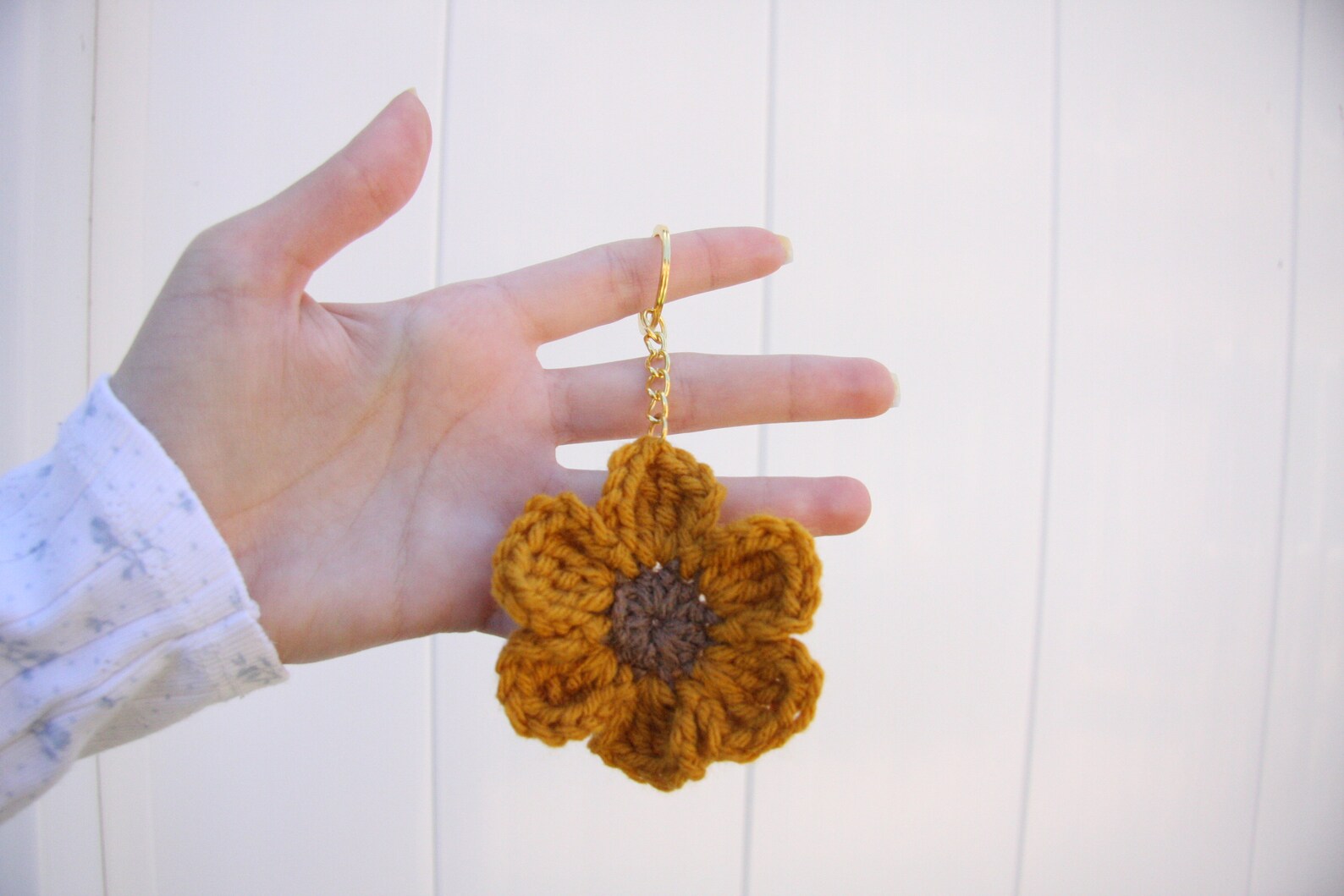 Crochet Flower Keychains | Handmade - Etsy