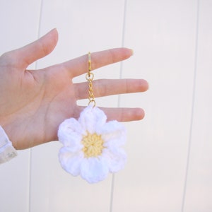 Crochet Flower Keychains | Handmade - Etsy