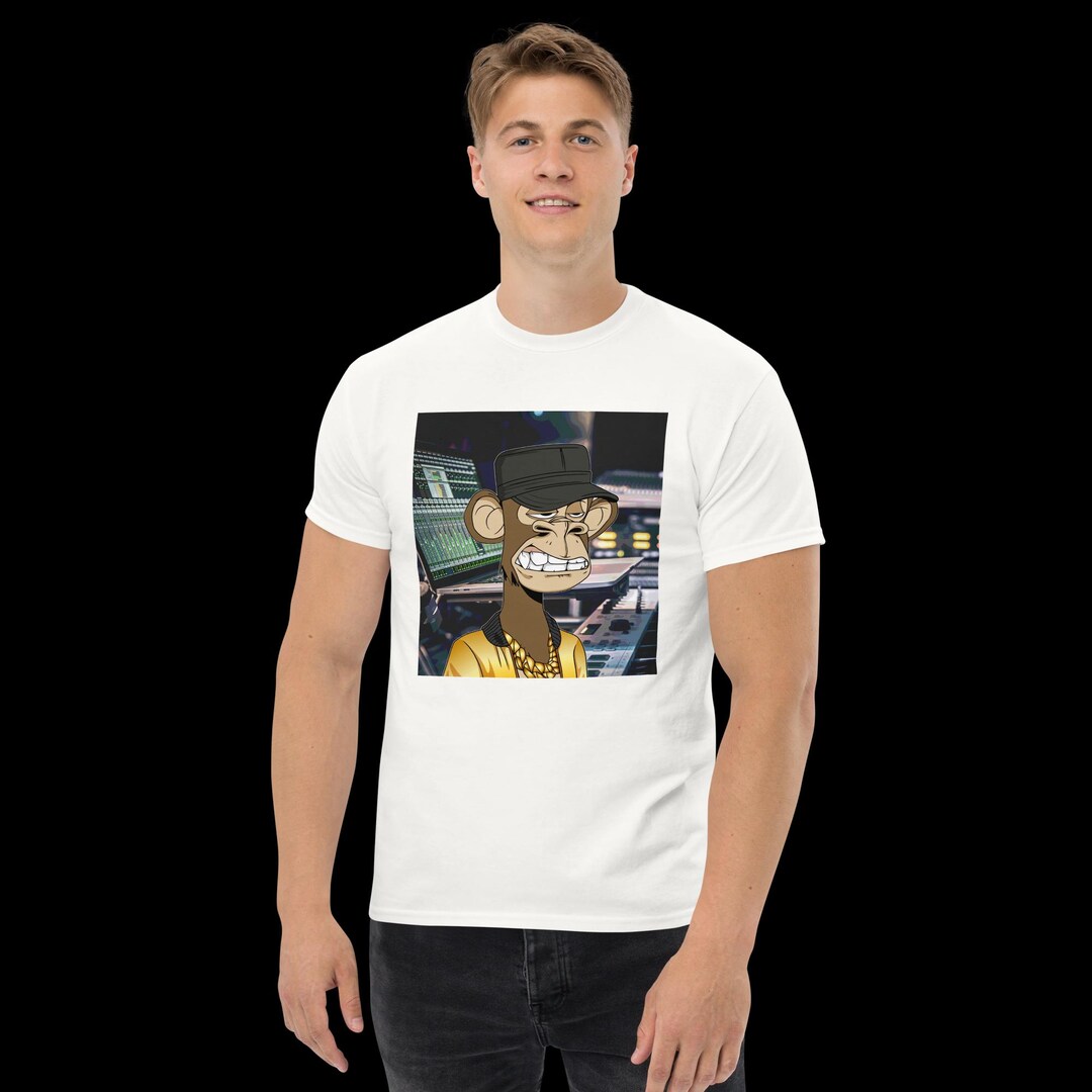 Black Hip Hop Ape Graphic Tee: NFT Streetwear T-shirt - Etsy