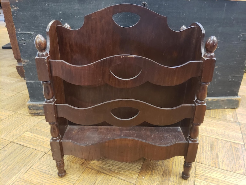 Vintage Butler Magazine Rack - Etsy