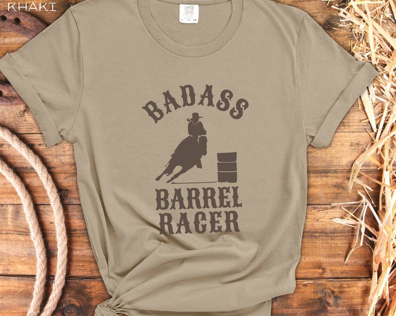 Barrel Racer Shirt Badass Barrel Racer Comfort Colors - Etsy