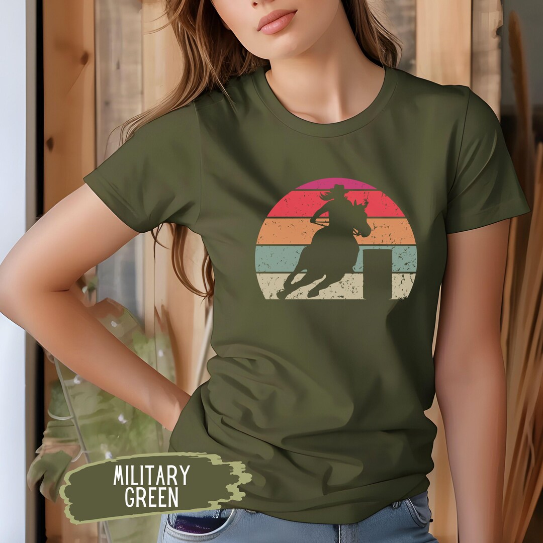 Barrel Racer Shirt, Western Barrel Racing Shirts, Cowgirl Shirt, Farm ...