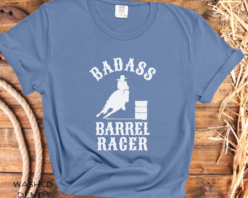 Barrel Racer Shirt Badass Barrel Racer Comfort Colors - Etsy