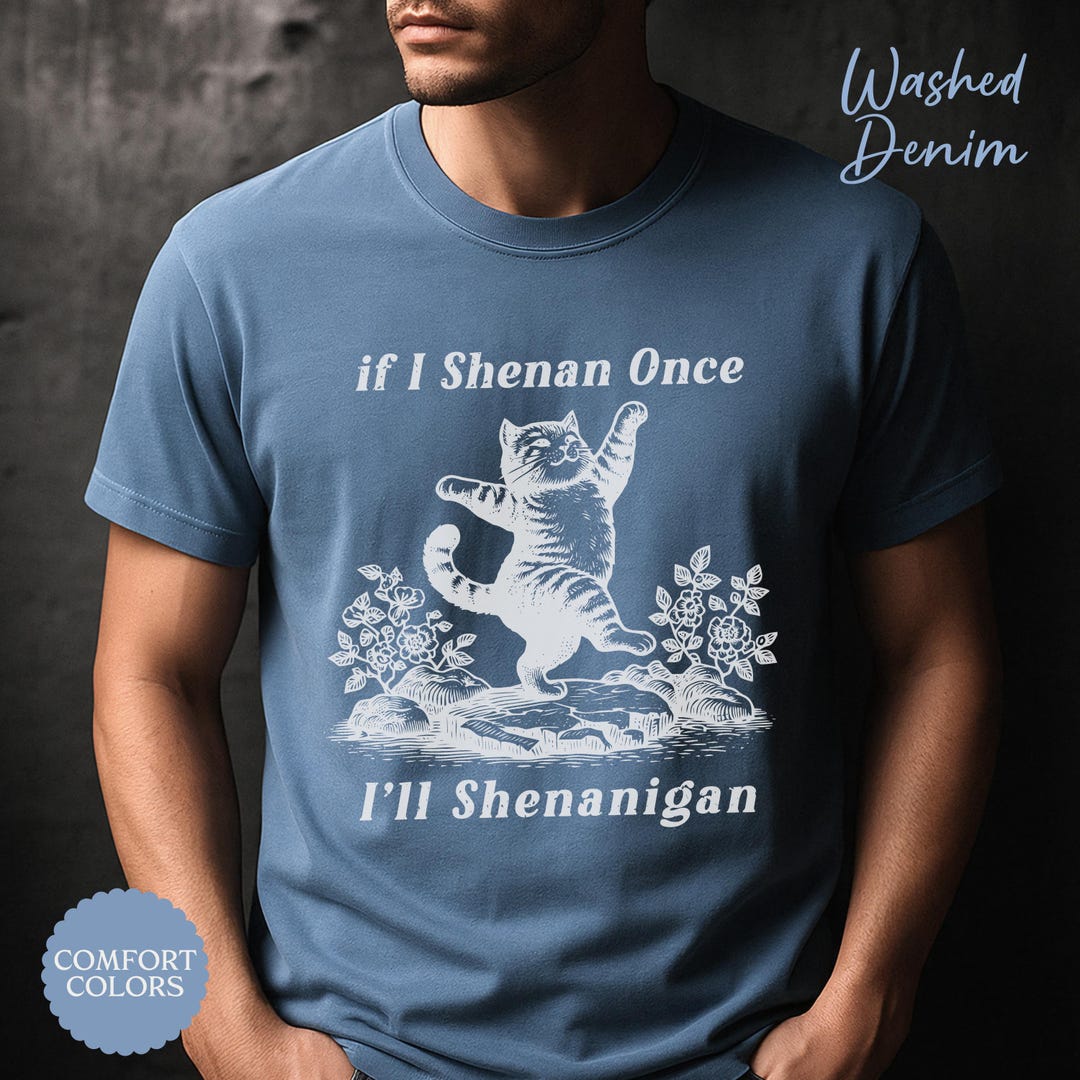 Cat Shenanigans Shirt, If I Shenan Once I'll Shenanigan T-shirt, Funny ...