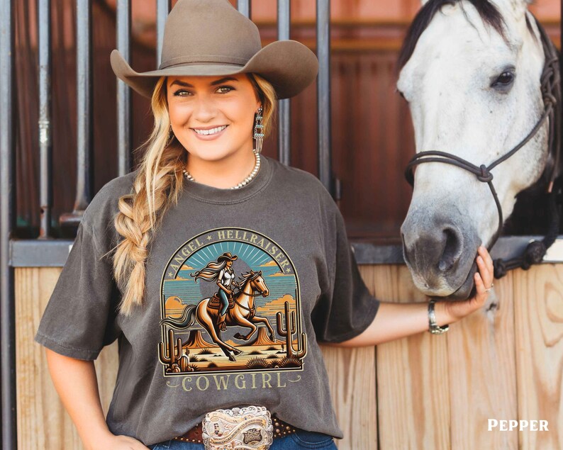 Cowgirl Shirt Comfort Colors Sassy Womens Western Tshirt Southwestern ...