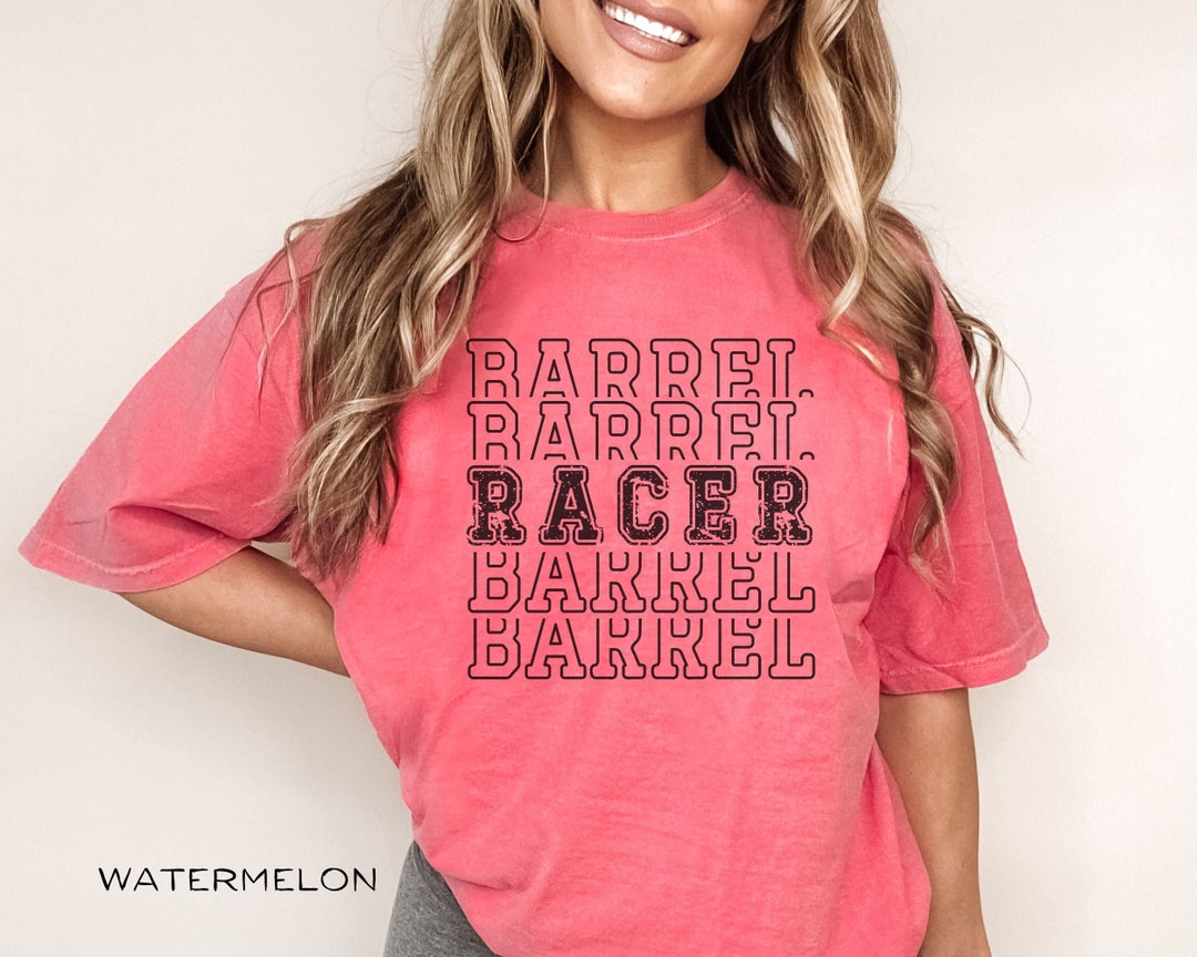 Barrel Racer Shirt, Unisex Barrel Racing Comfort Colors T-shirts, Rodeo ...