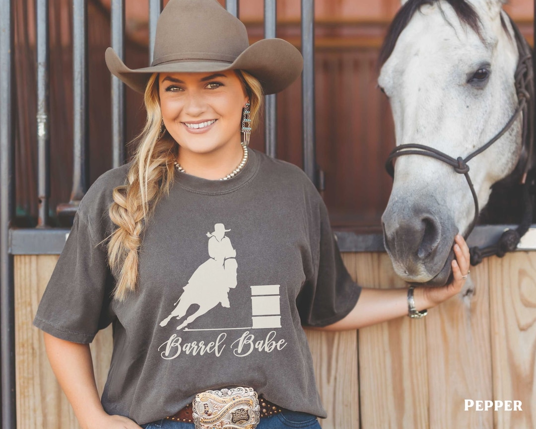 Barrel Racing Shirt, Barrel Babe Barrel Racer T-shirt, Comfort Colors ...