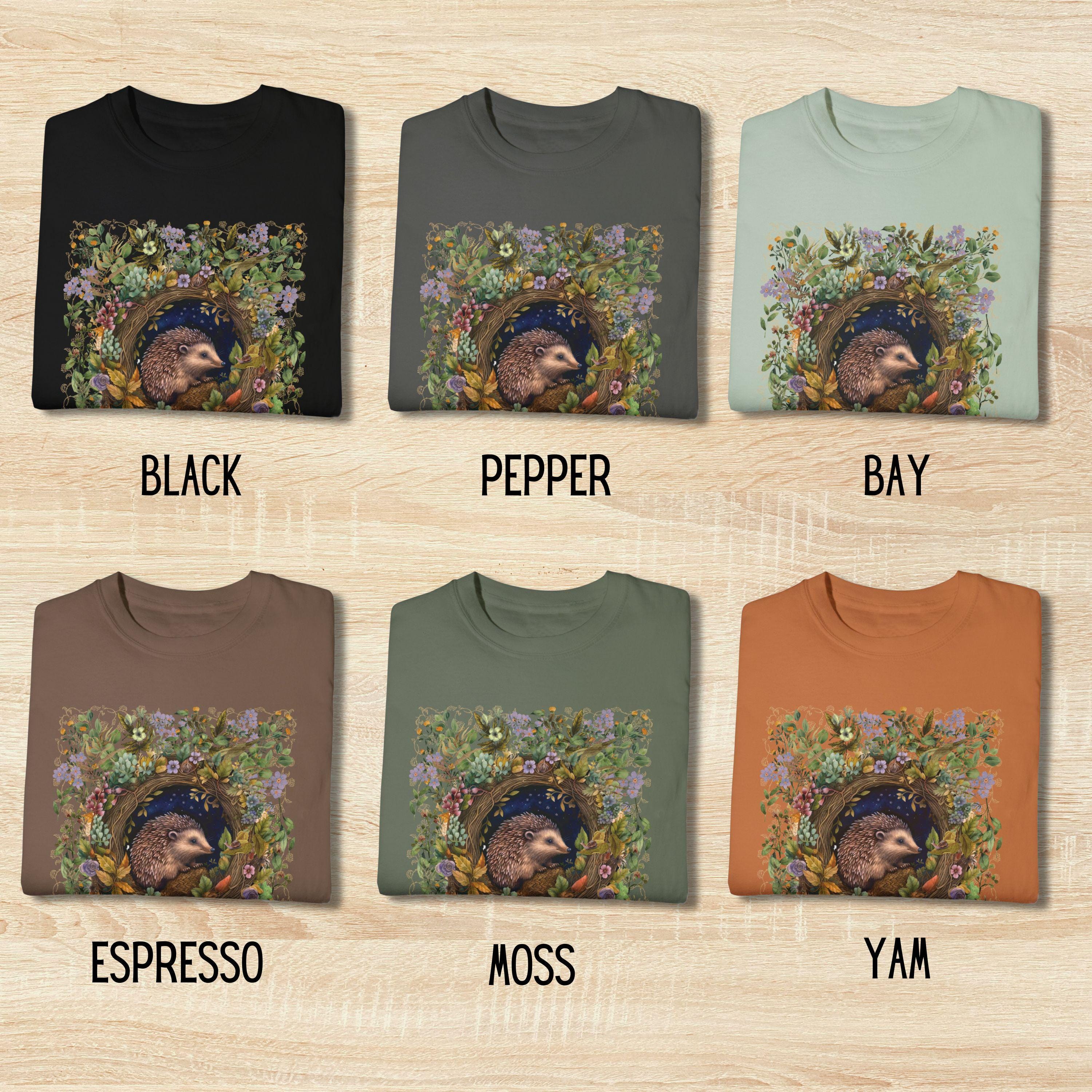 Hedgehog Shirt Hedgehog Mama Gift Forestcore Shirt for Hiker Comfort ...