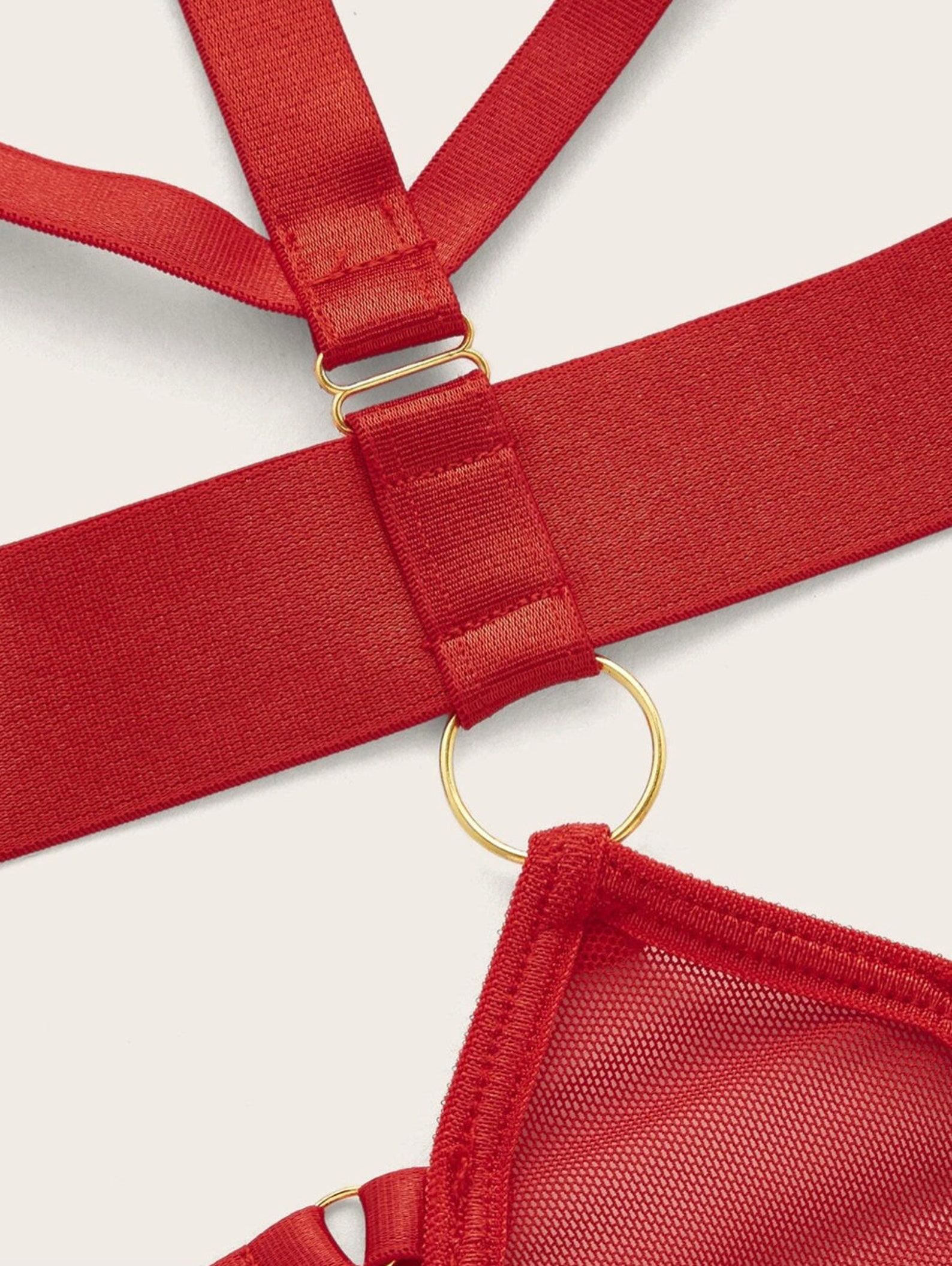 O-ring Strap Teddy Bodysuit & Wristband Without Liner - Etsy