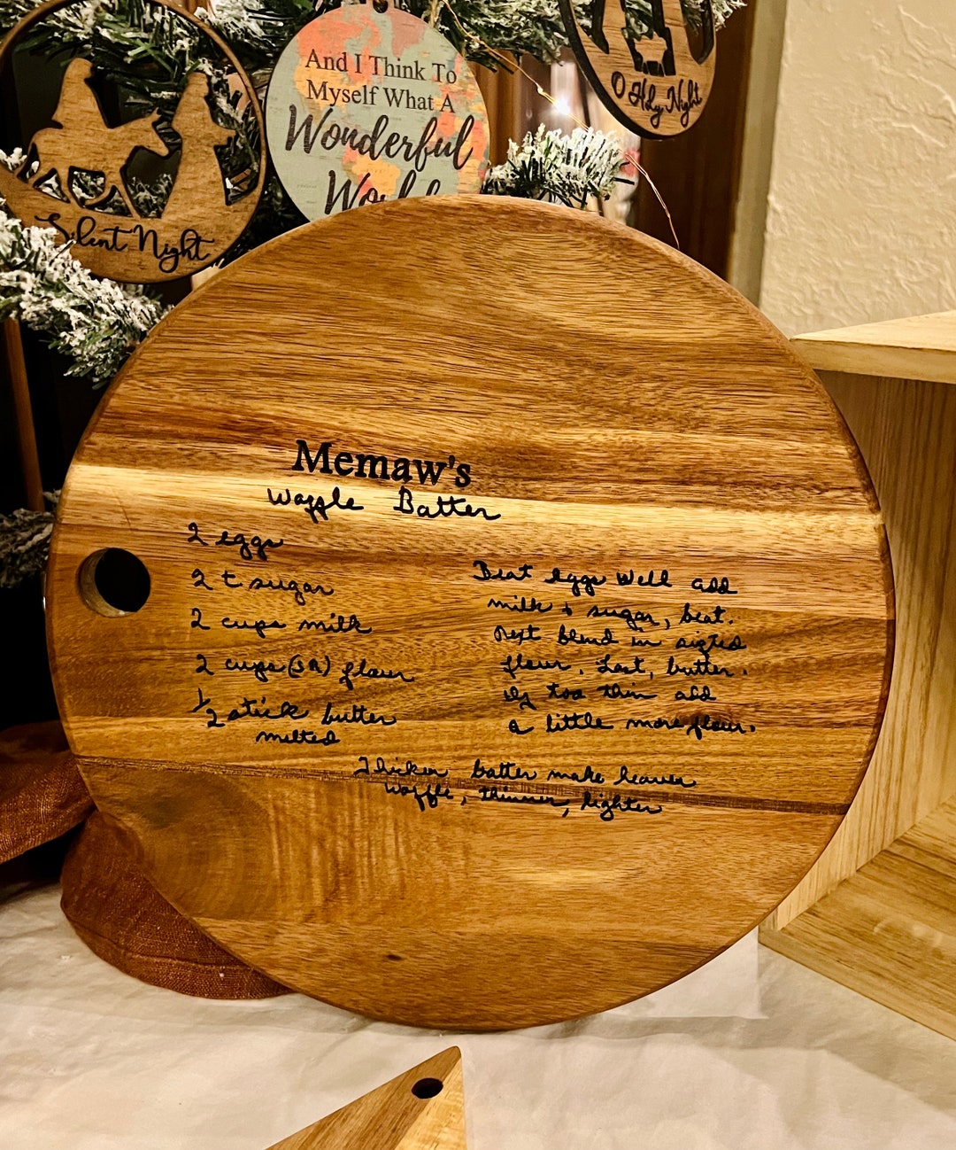 Personalized Recipe Board - Etsy