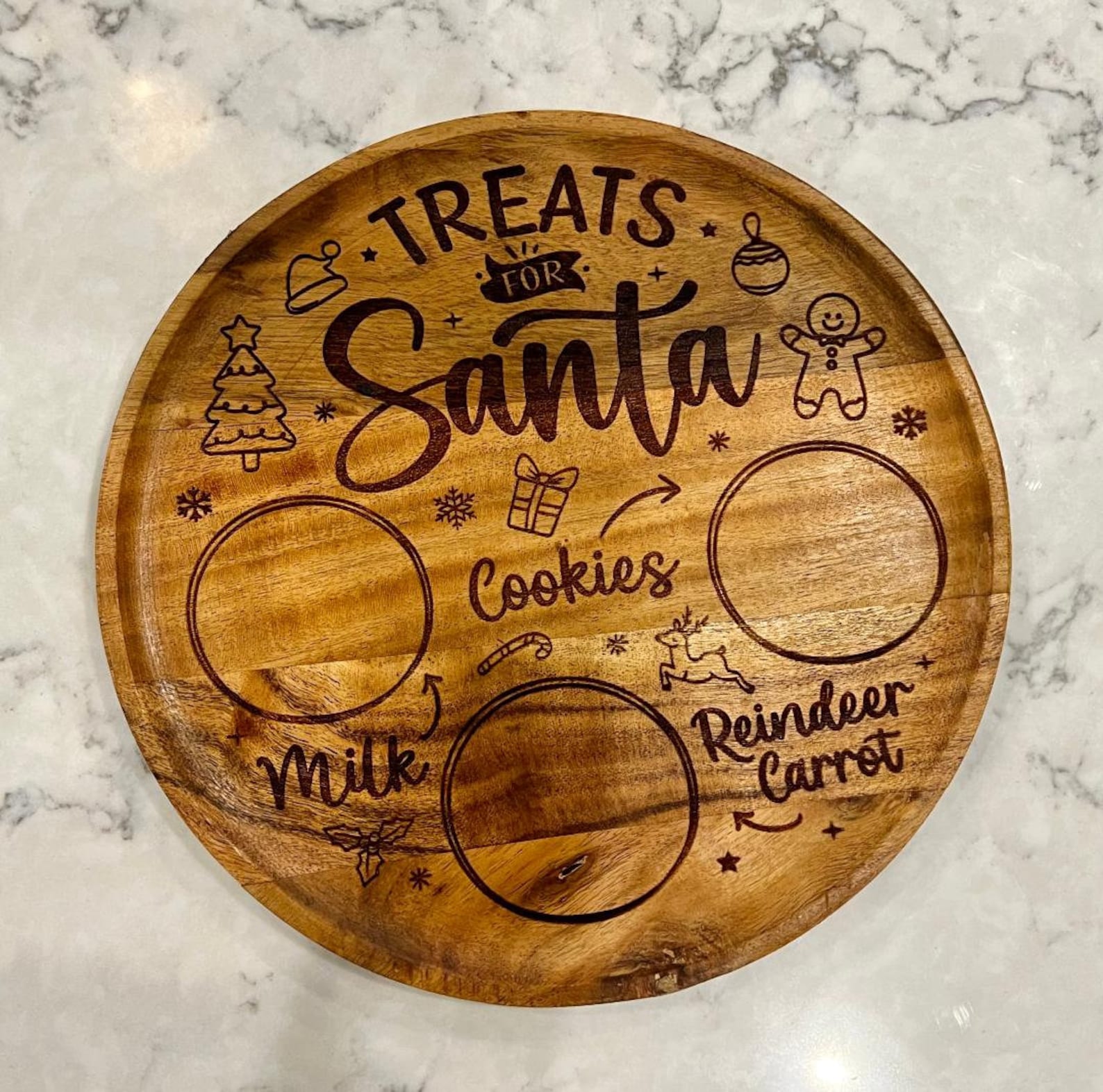 Santa Cookie Plate - Etsy