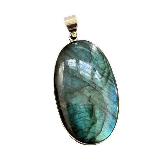 Rare and Gorgeous Large Flashy Natural Labradorite Ov… - Gem