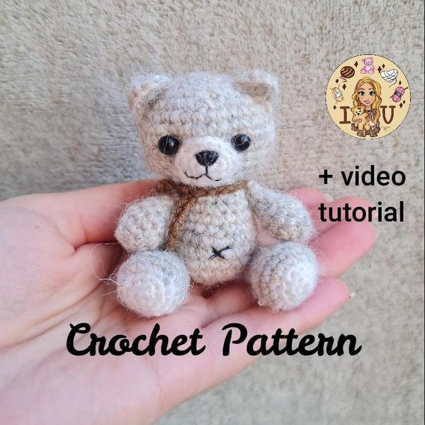 Mini Teddy Bear Pattern - Etsy