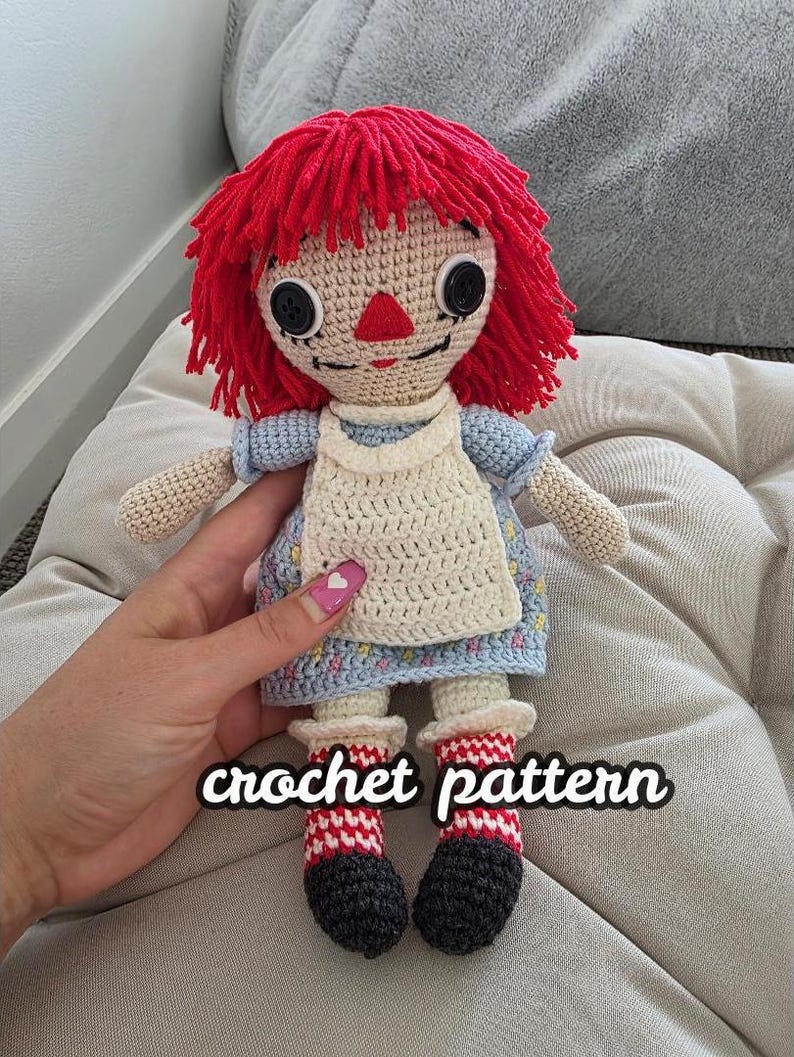 Anna Rag Doll Annabelle Crochet Pattern - Etsy