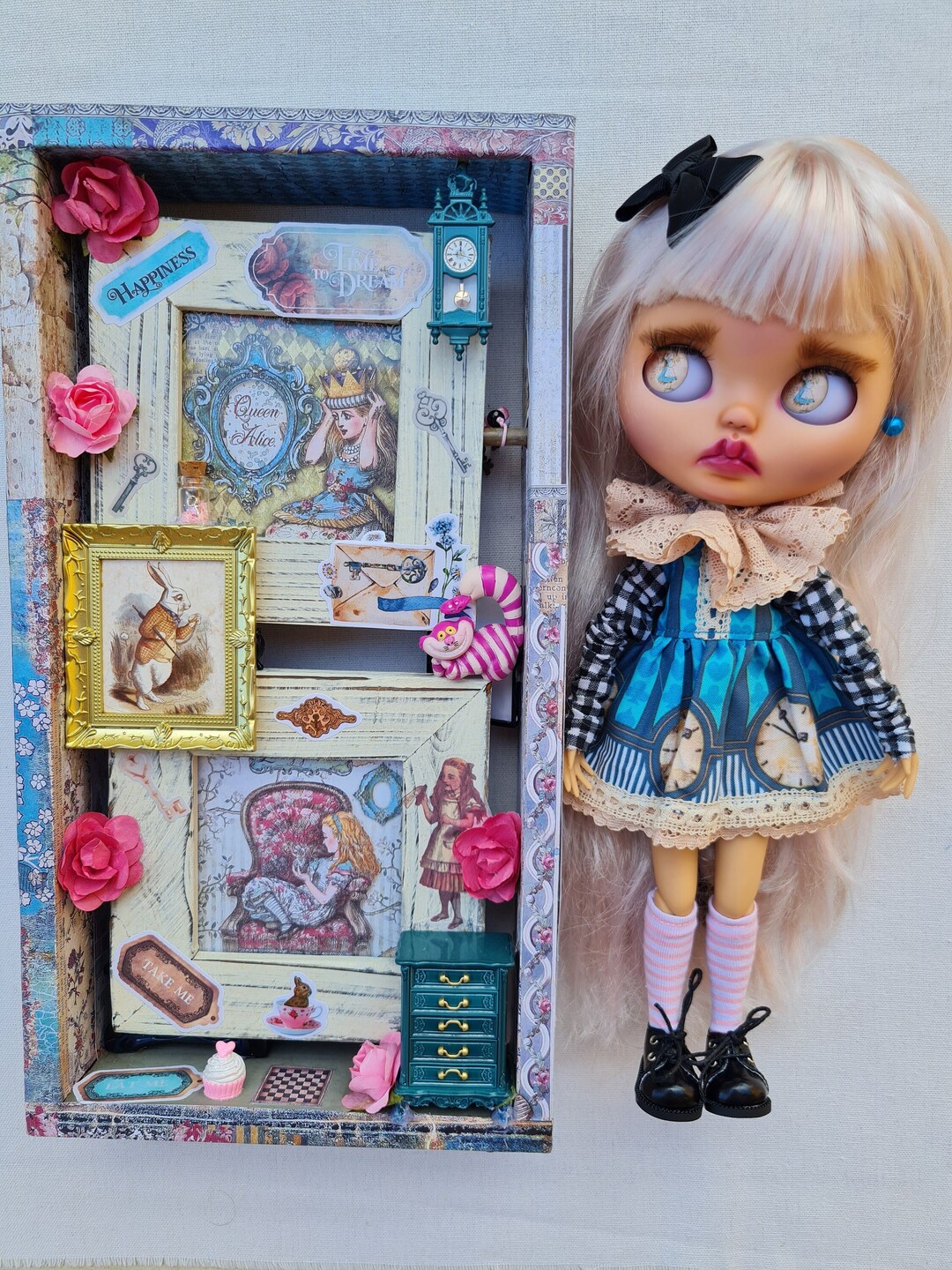 Diorama Alice Wonderland Alice Diorama Alice Box - Etsy