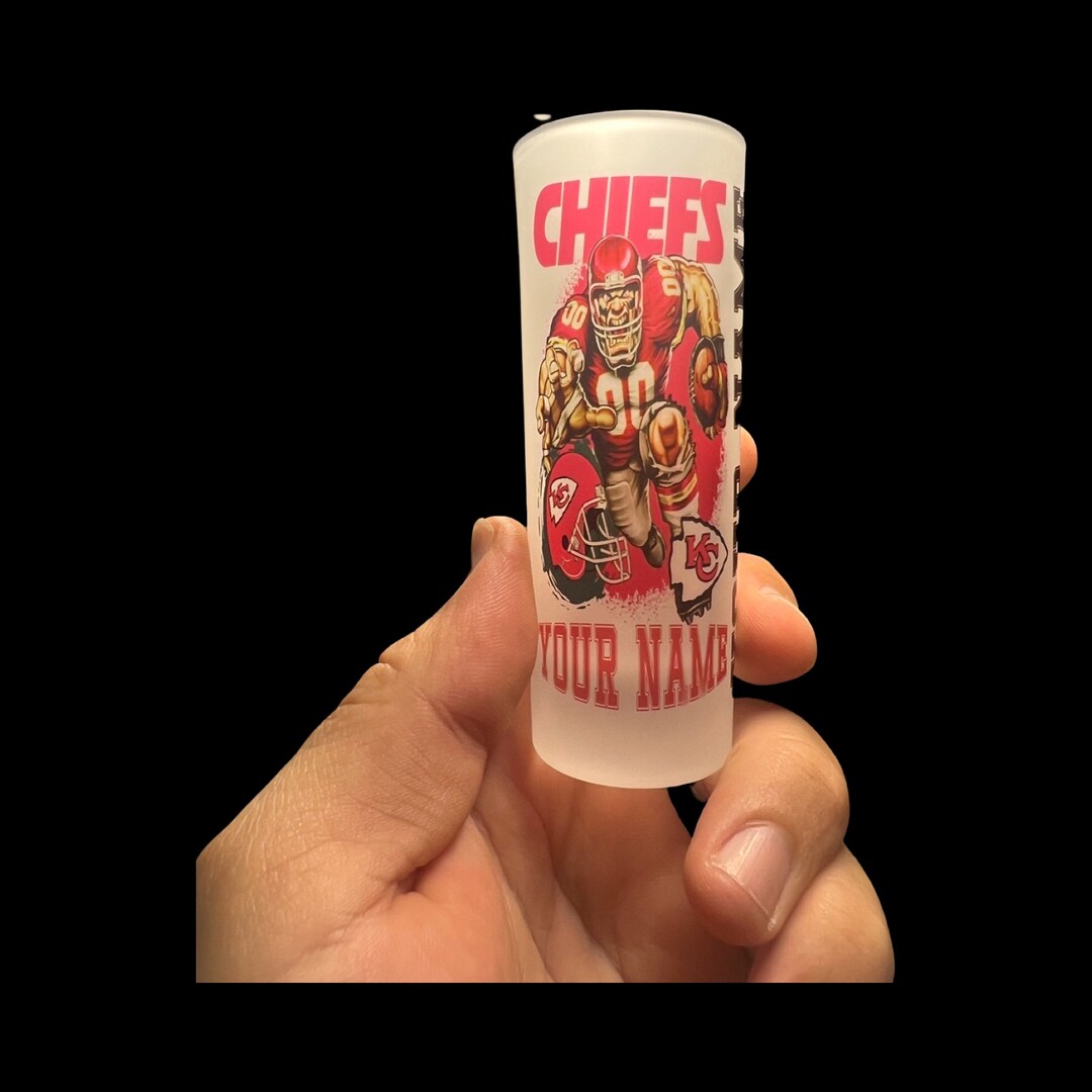 Shot Glass Nfl Team Logo Football Team Sport Add Name Free Etsy