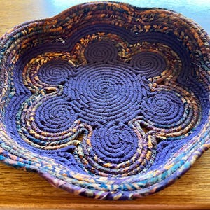 Natural Cotton Cord Basket, Original katie Design. Wooden Beads Are ...